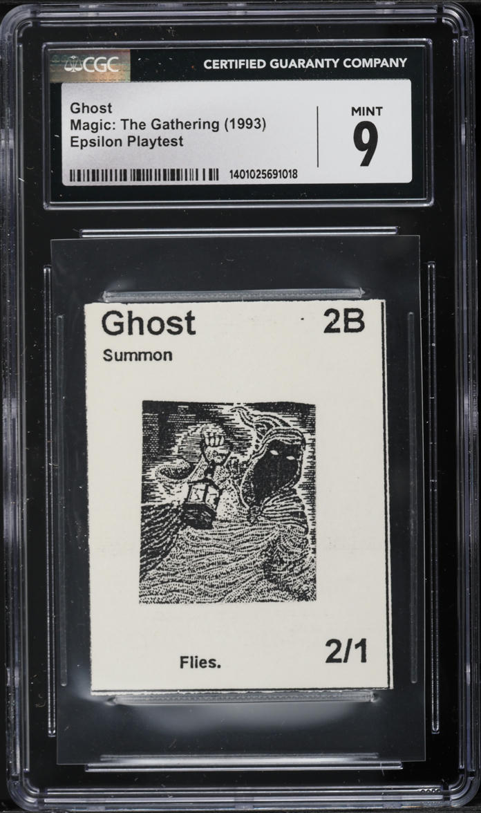 1993 Magic The Gathering MTG Epsilon Playtest Ghost CGC 9 MINT on ...