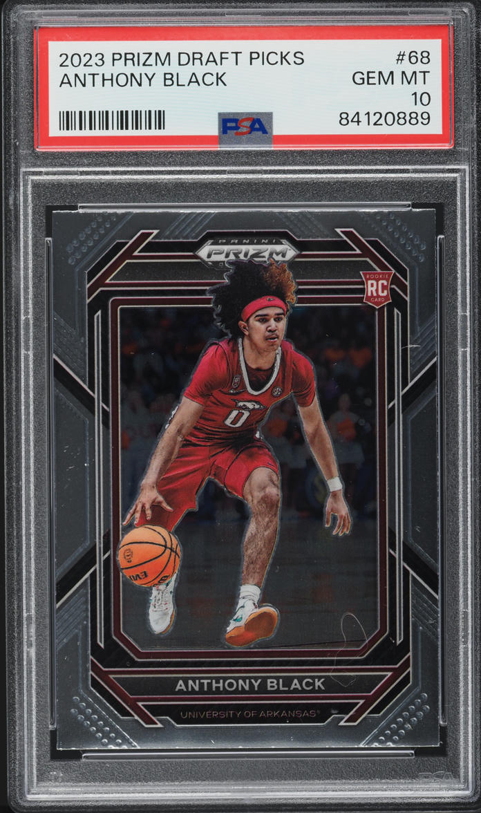 2023 Panini Prizm Draft Picks Anthony Black ROOKIE #68 PSA 10 GEM MINT ...