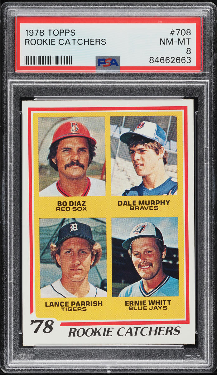 1978 Topps Dale Murphy & Lance Parrish ROOKIE #708 PSA 8 NM-MT on ...