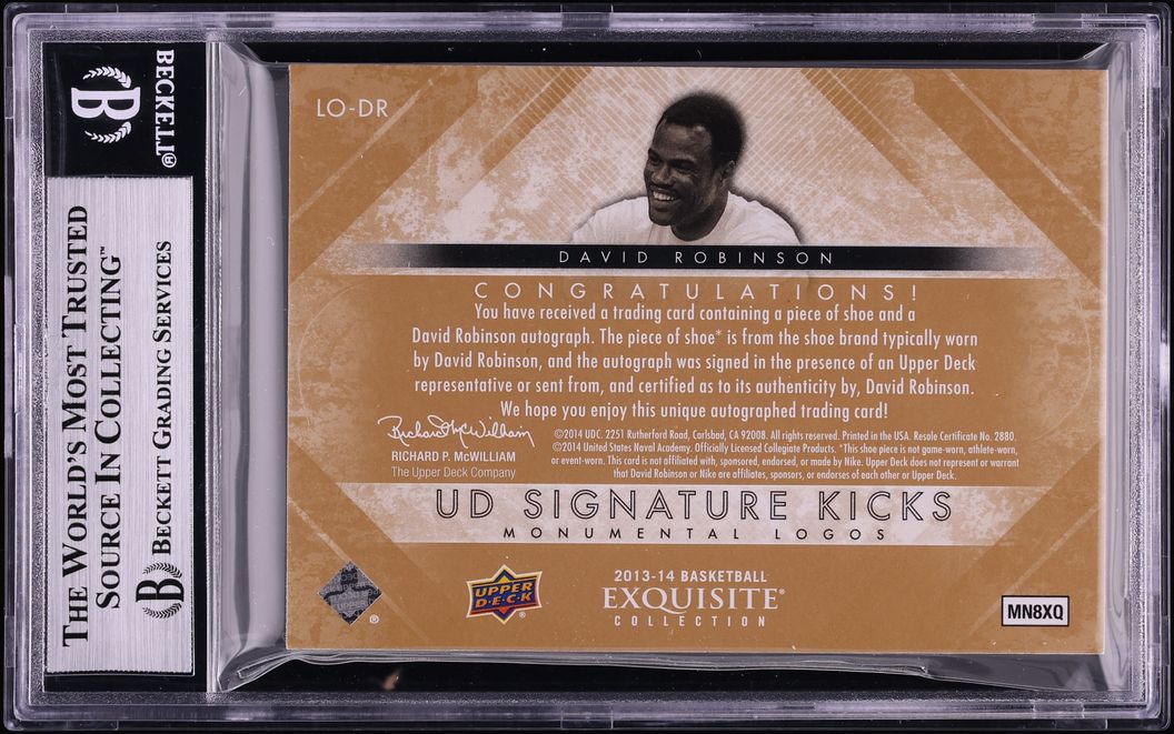 2013 Exquisite Collection Kicks Monumental Logos David Robinson PATCH ...