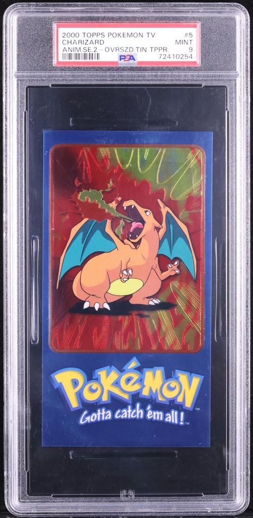 2000 Topps Pokemon TV Animation Series 2 Oversized Tin Topper Charizard ...