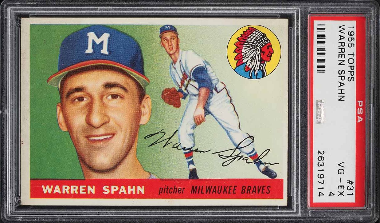 1955 Topps Warren Spahn #31 PSA 4 VGEX on Fanatics Collect
