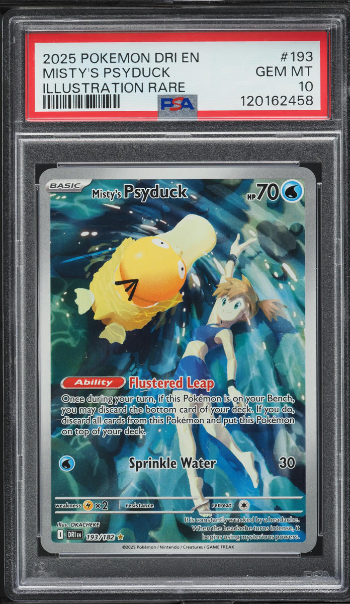 2025 Pokemon SV Destined Rivals IR Misty's Psyduck #193 PSA 10 GEM MINT on Fanatics Collect
