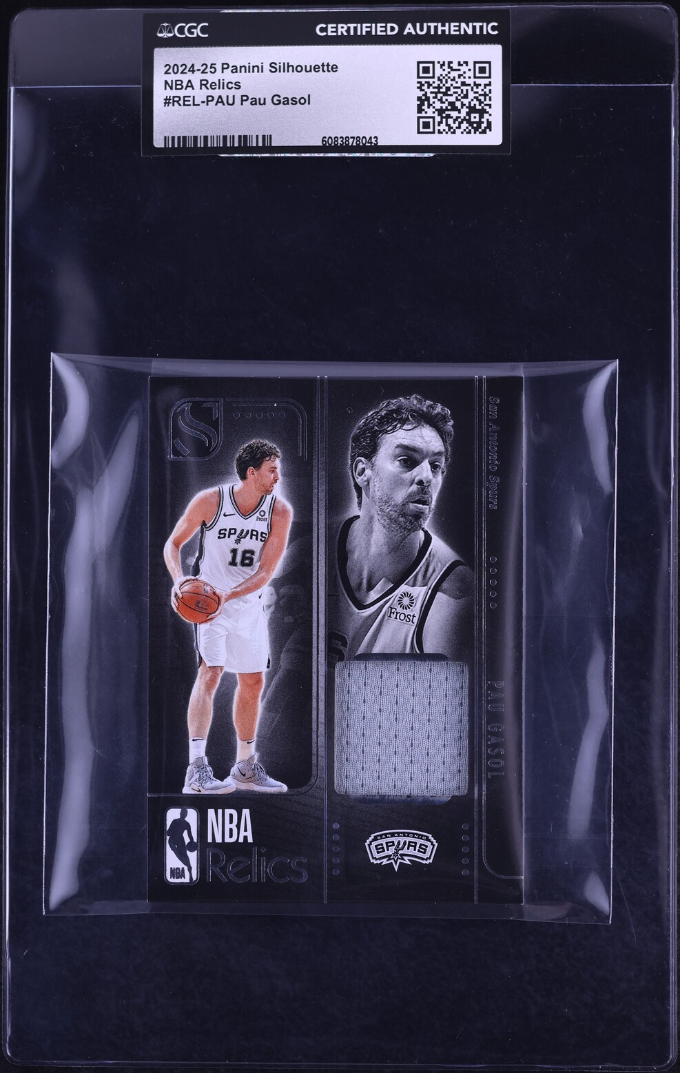 2024 Panini Silhouette NBA Pau Gasol PATCH #REL-PAU CGC AUTH on ...