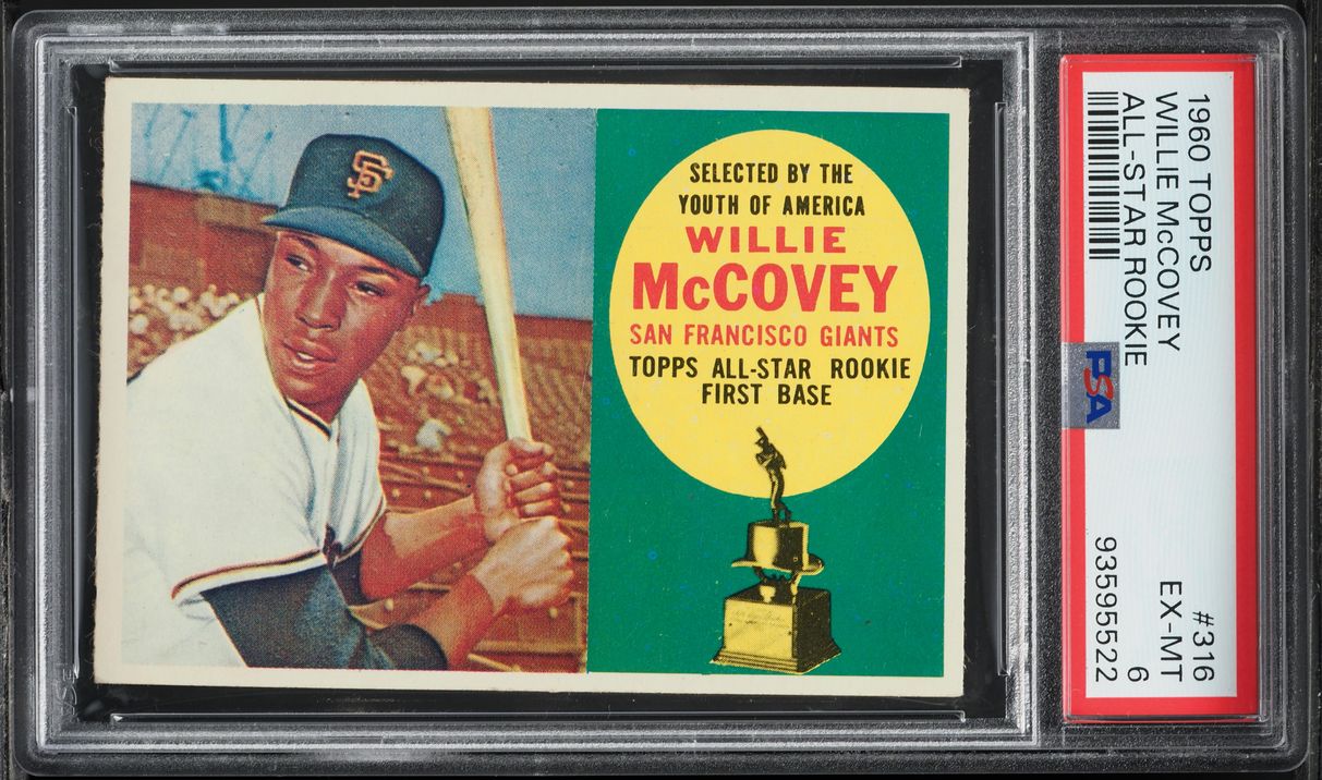 1960 Topps Willie McCovey ROOKIE, ALL-STAR #316 PSA 6 EXMT on Fanatics ...