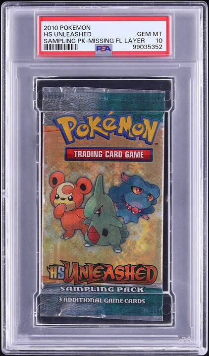 2010 Pokemon International HS Unleashed Foil Pack Sampling Pack Missing ...