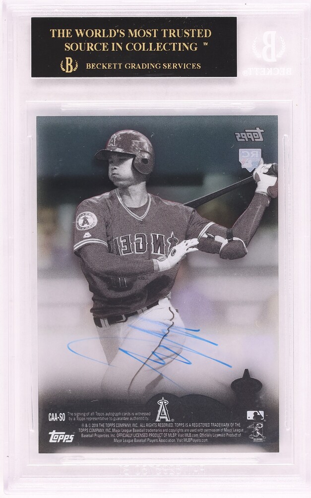 2018 Topps Clearly Authentic Shohei Ohtani ROOKIE AUTO BGS 10 BLACK ...