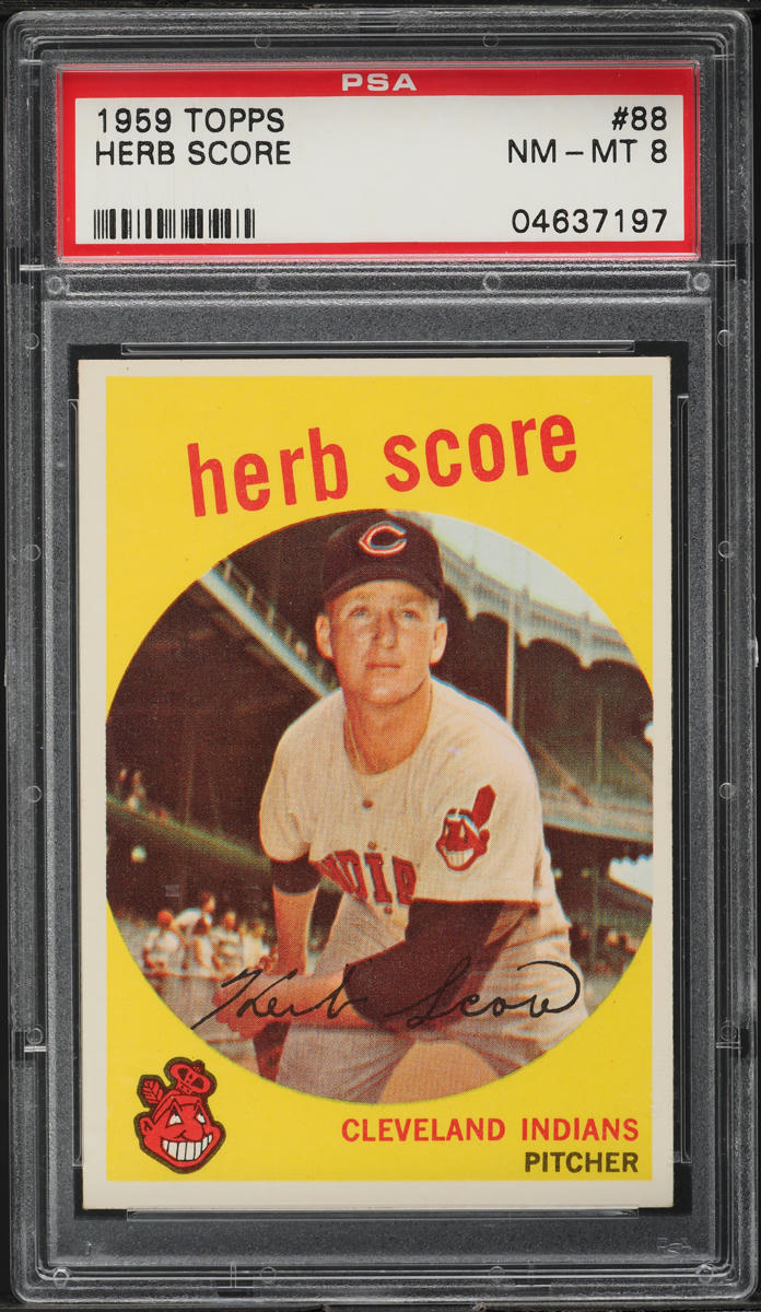 1959 Topps Herb Score #88 PSA 8 NM-MT on Fanatics Collect