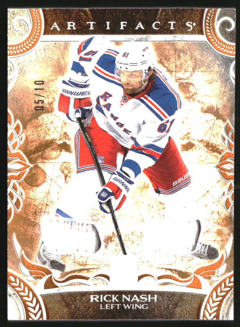 2024-25 Artifacts Materials Orange #158 Rick Nash /10 on Fanatics Collect