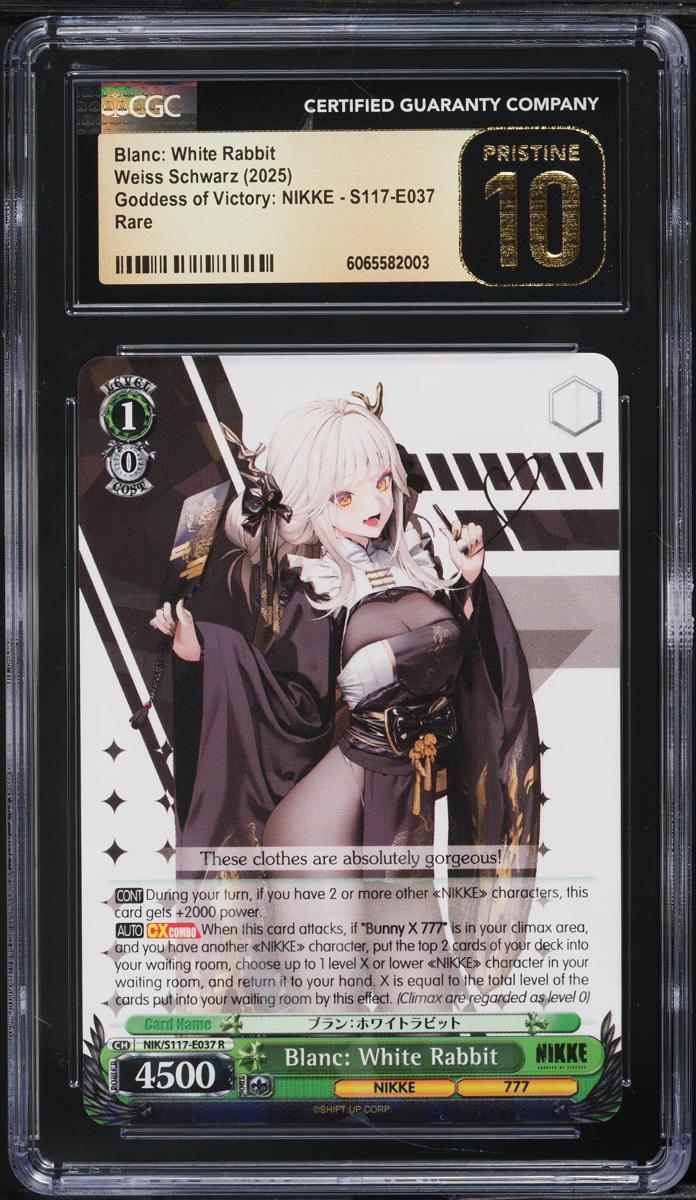 2025 Weiss Schwarz Goddess Of Victory NIKKE Blanc White Rabbit CGC 10 ...