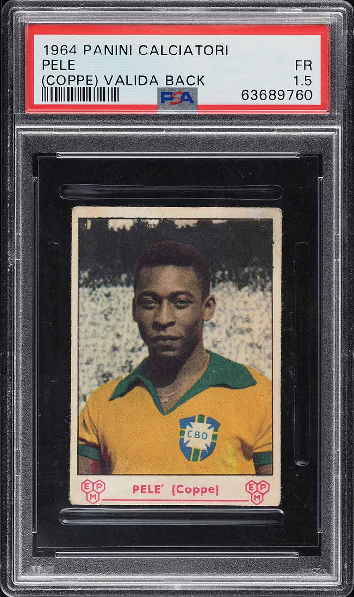 1964 Panini Calciatori Coppe Pele VALIDA BACK PSA 1.5 FR on Fanatics ...