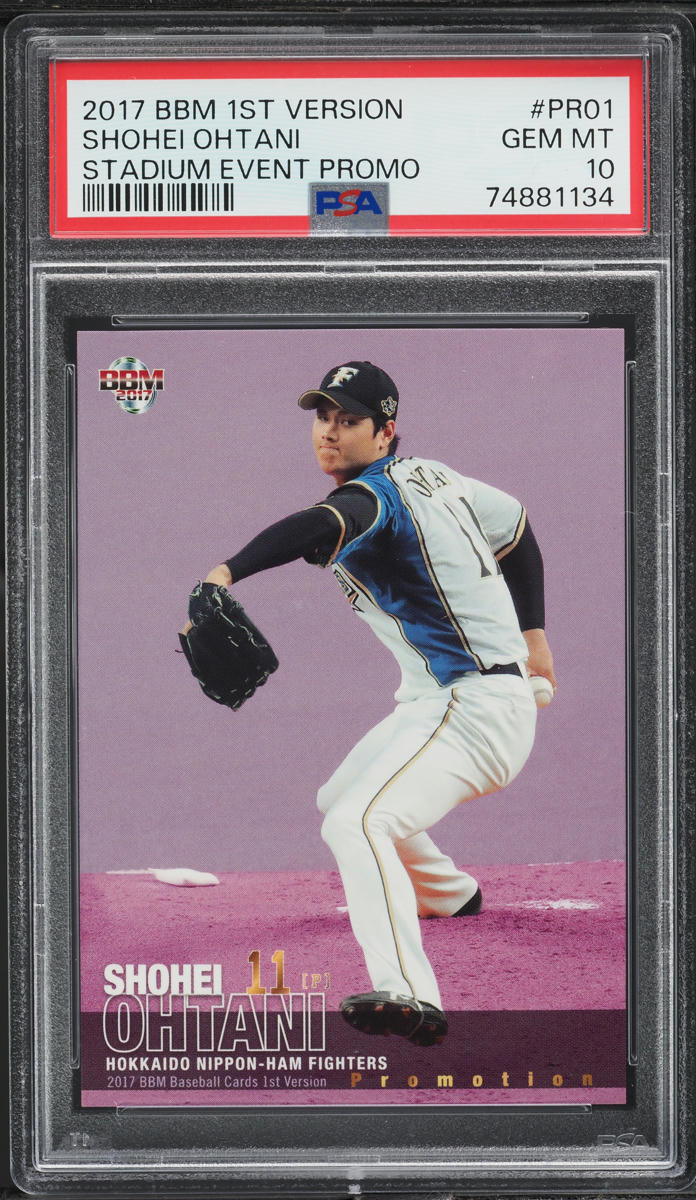 2017 BBM 1st Version Stadium Event Promo Shohei Ohtani #PR01 PSA 10 GEM MINT on Fanatics Collect