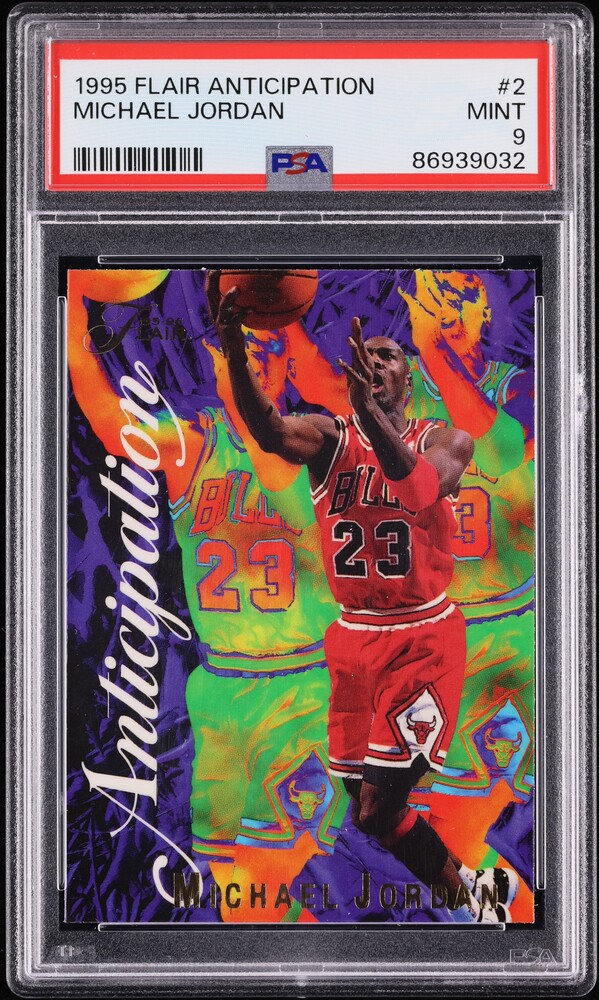 1995 Flair Anticipation Michael Jordan #2 PSA 9 MINT on Fanatics Collect