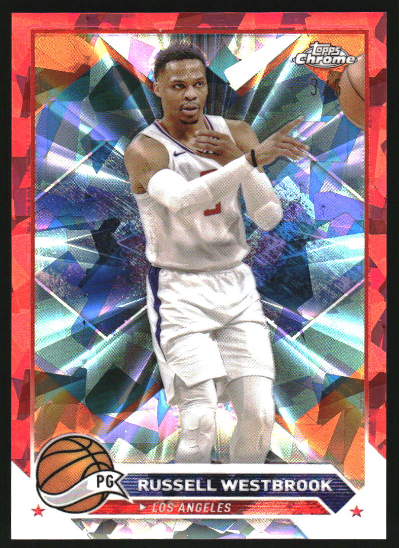 2023-24 Topps Chrome Sapphire Red Refractors #110 Russell Westbrook /5 ...