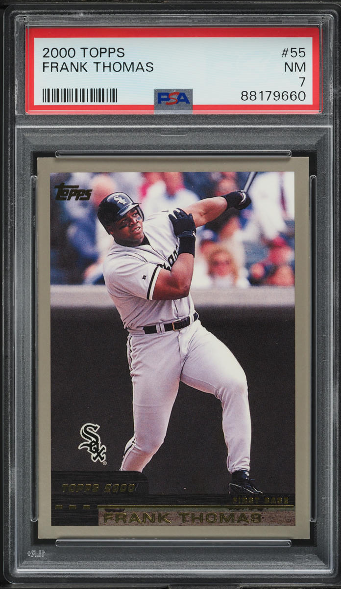 2000 Topps Frank Thomas #55 PSA 7 NRMT on Fanatics Collect