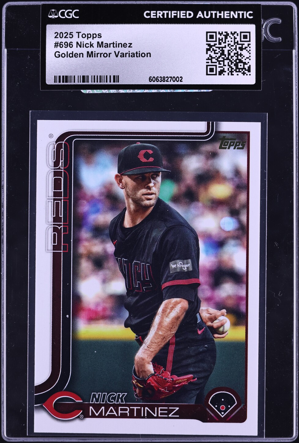 2025 Topps Golden Mirror Variation Nick Martinez #696 CGC AUTH on ...