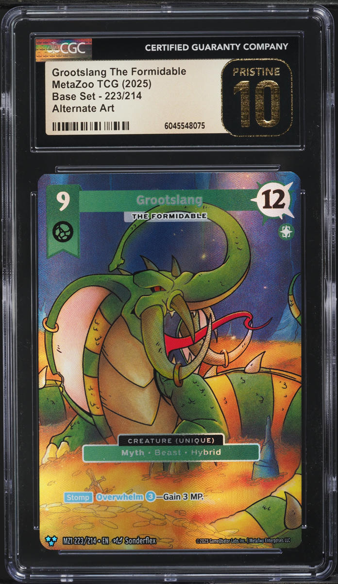 2025 MetaZoo TCG Base Set Alt Art Grootslang The Formidable #223 CGC 10 ...