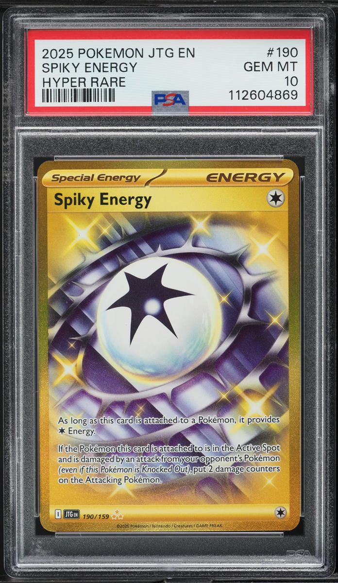 2025 Pokemon SV Journey Together Full Art Spiky Energy #190 PSA 10 GEM ...