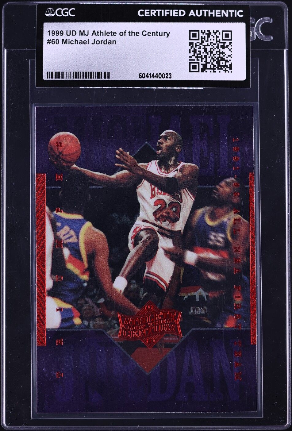1999 UD MJ Athlete Of The Century Michael Jordan #60 CGC AUTH on ...