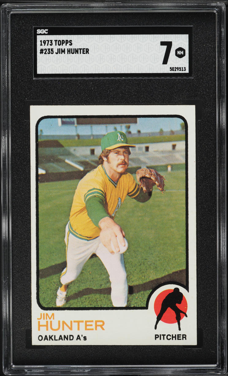 1973 Topps Jim Hunter #235 SGC 7 NRMT on Fanatics Collect