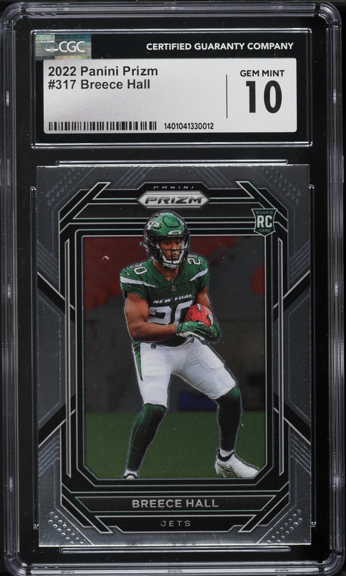 2022 Panini Prizm Breece Hall ROOKIE #317 CGC 10 GEM MINT on Fanatics ...