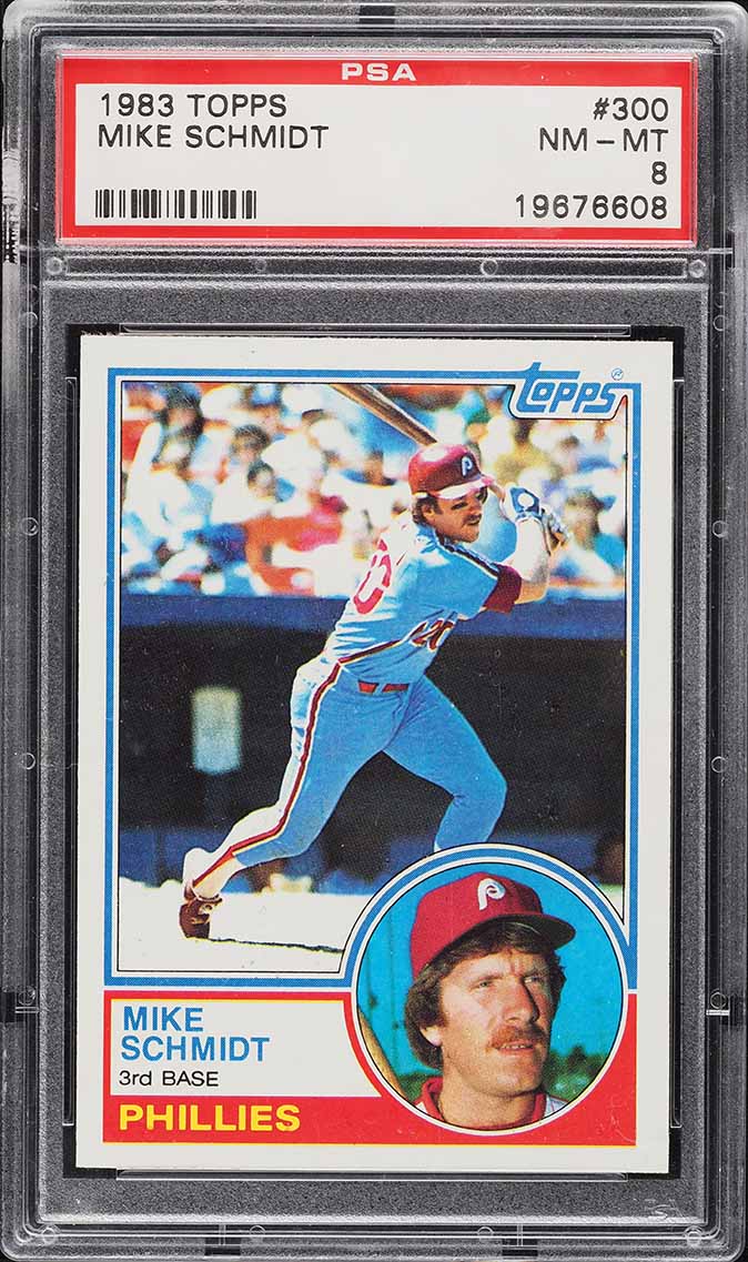 1983 Topps Mike Schmidt #300 PSA 8 NM-MT on Fanatics Collect