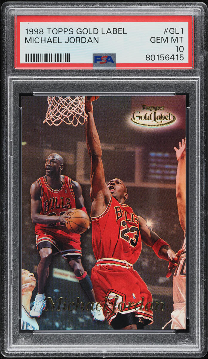 1998 Topps Gold Label Michael Jordan #GL1 PSA 10 GEM MINT on Fanatics ...