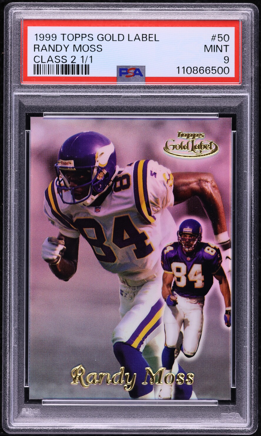 1999 Topps Gold Label Class 2 Randy Moss 1/1 #50 PSA 9 MINT on Fanatics ...