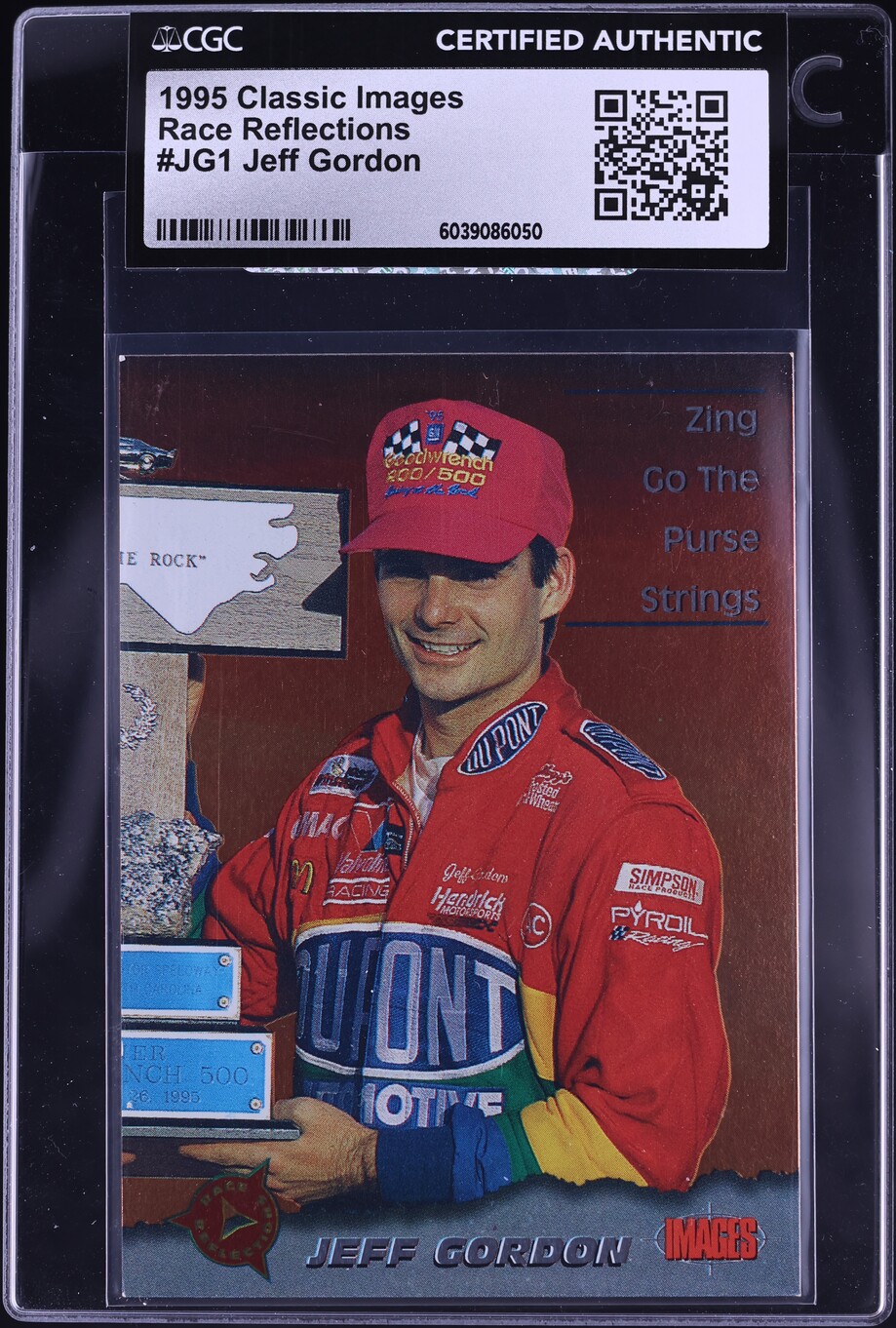 1995 Classic Images Race Reflections Jeff Gordon /1995 #JG1 CGC AUTH on ...