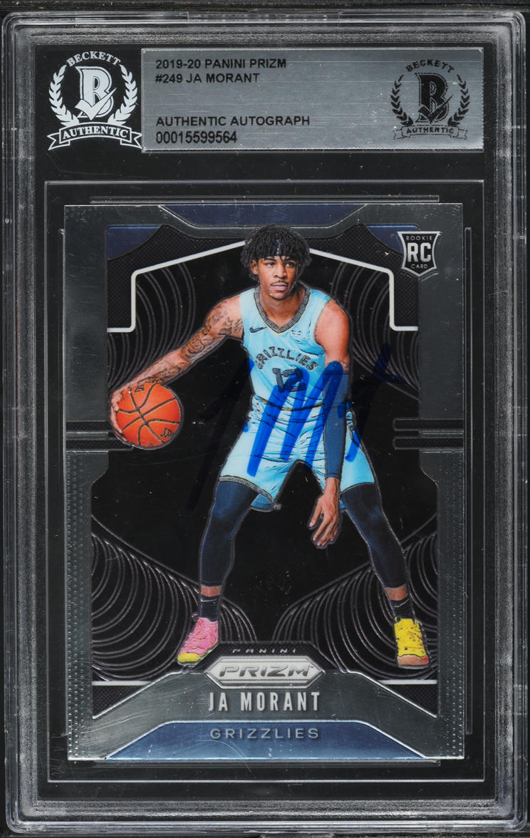 2019 Panini Prizm Ja Morant ROOKIE AUTO #249 BGS AUTH on Fanatics Collect