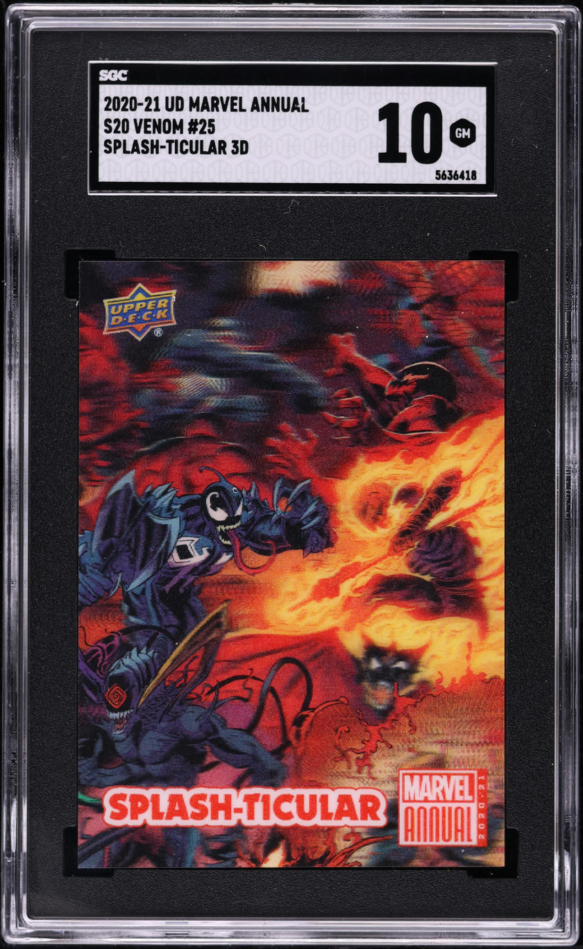 2020 Upper Deck Marvel Annual Splash-Ticular 3d Venom #25 #S20 SGC 10 ...