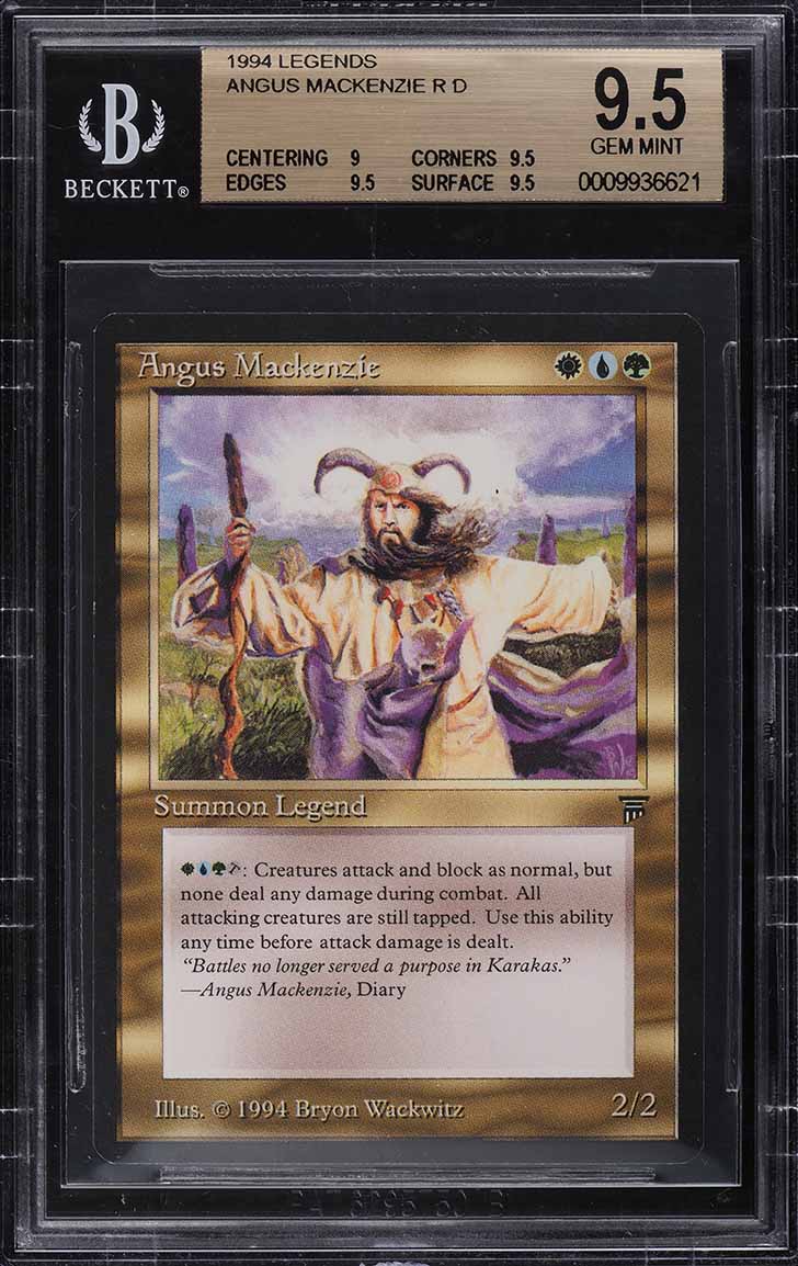 1994 Magic The Gathering MTG Legends Angus Mackenzie R D BGS 9.5 GEM MINT on Fanatics Collect