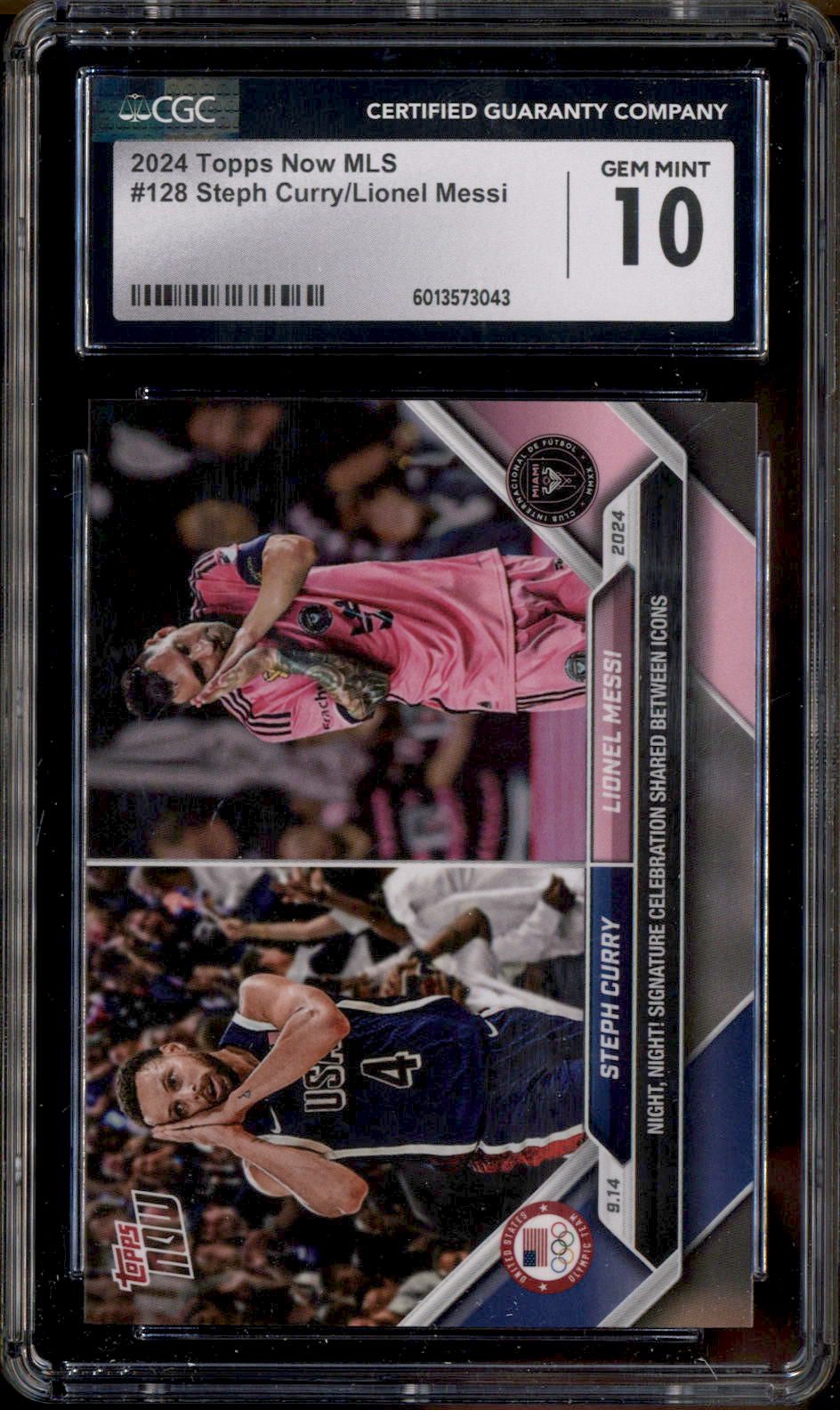 2024 Topps Now MLS #128 Stephn Curry Lionel Messi CGC 10 on Fanatics ...