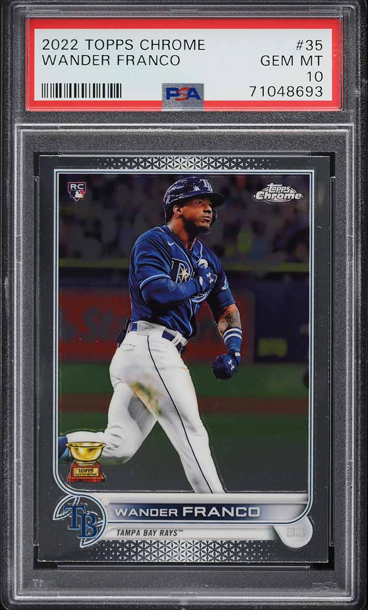 2022 Topps Chrome Wander Franco ROOKIE #35 PSA 10 GEM MINT on Fanatics ...