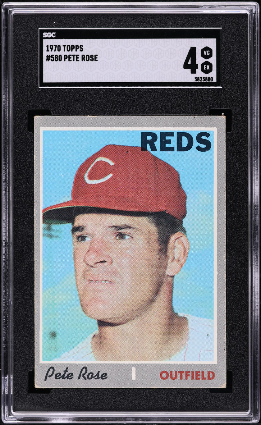 1970 Topps Pete Rose #580 SGC 4 VGEX on Fanatics Collect