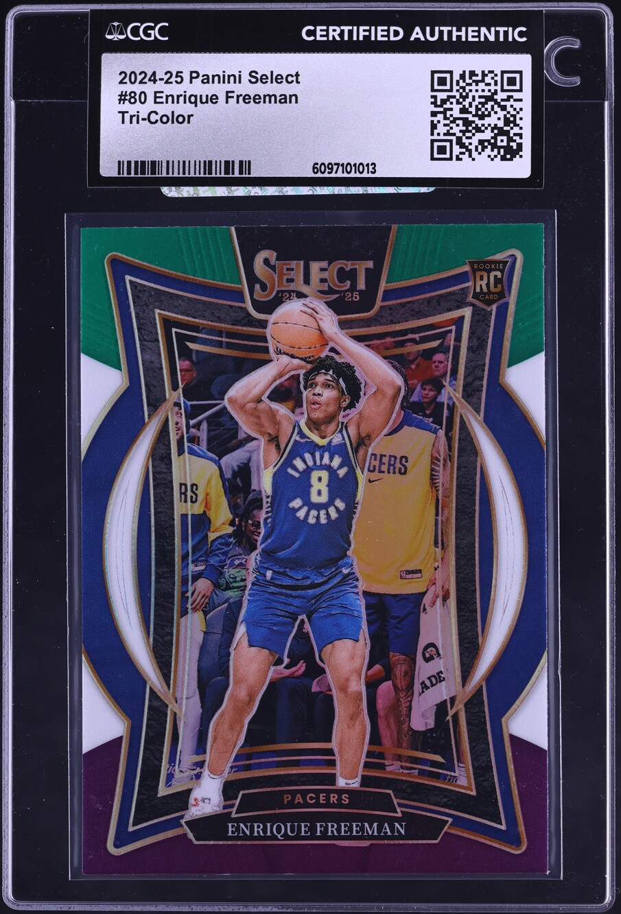 2024 Select Concourse Tri-Color Enrique Freeman ROOKIE #80 CGC AUTH on ...