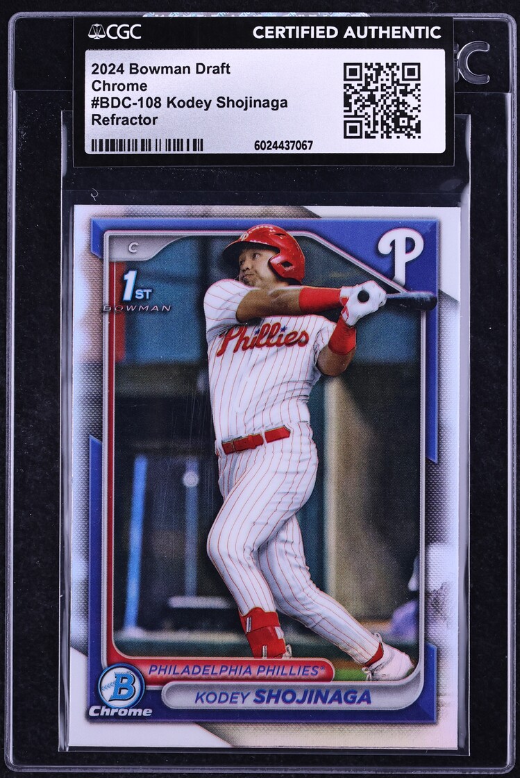 2024 Bowman Chrome Draft Refractor Kodey Shojinaga PROSPECT #BDC-108 ...