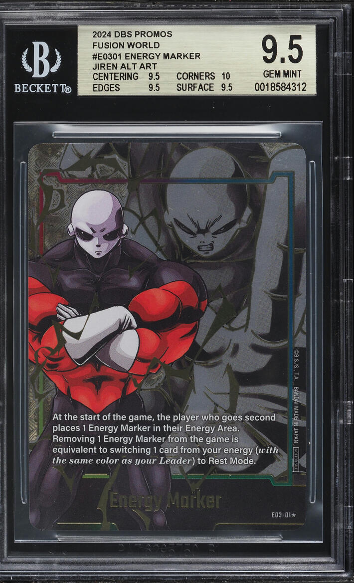 2024 Dragon Ball Super Promo Fusion World Energy Marker Alt Art Jiren # ...