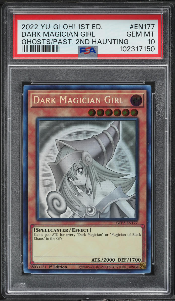 2022 Yu-Gi-Oh! Ghosts Past 2nd 1st Edition Dark Magician Girl #GFP2-EN177 PSA 10 on Fanatics Collect