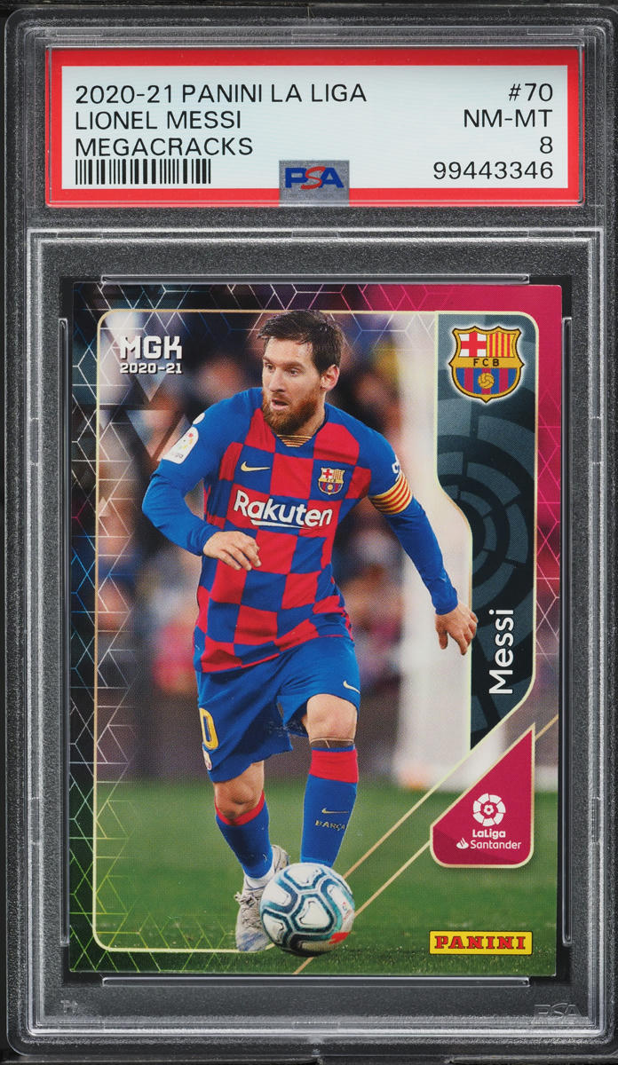 2020 Panini La Liga Mega Cracks Lionel Messi #70 PSA 8 NM-MT on ...