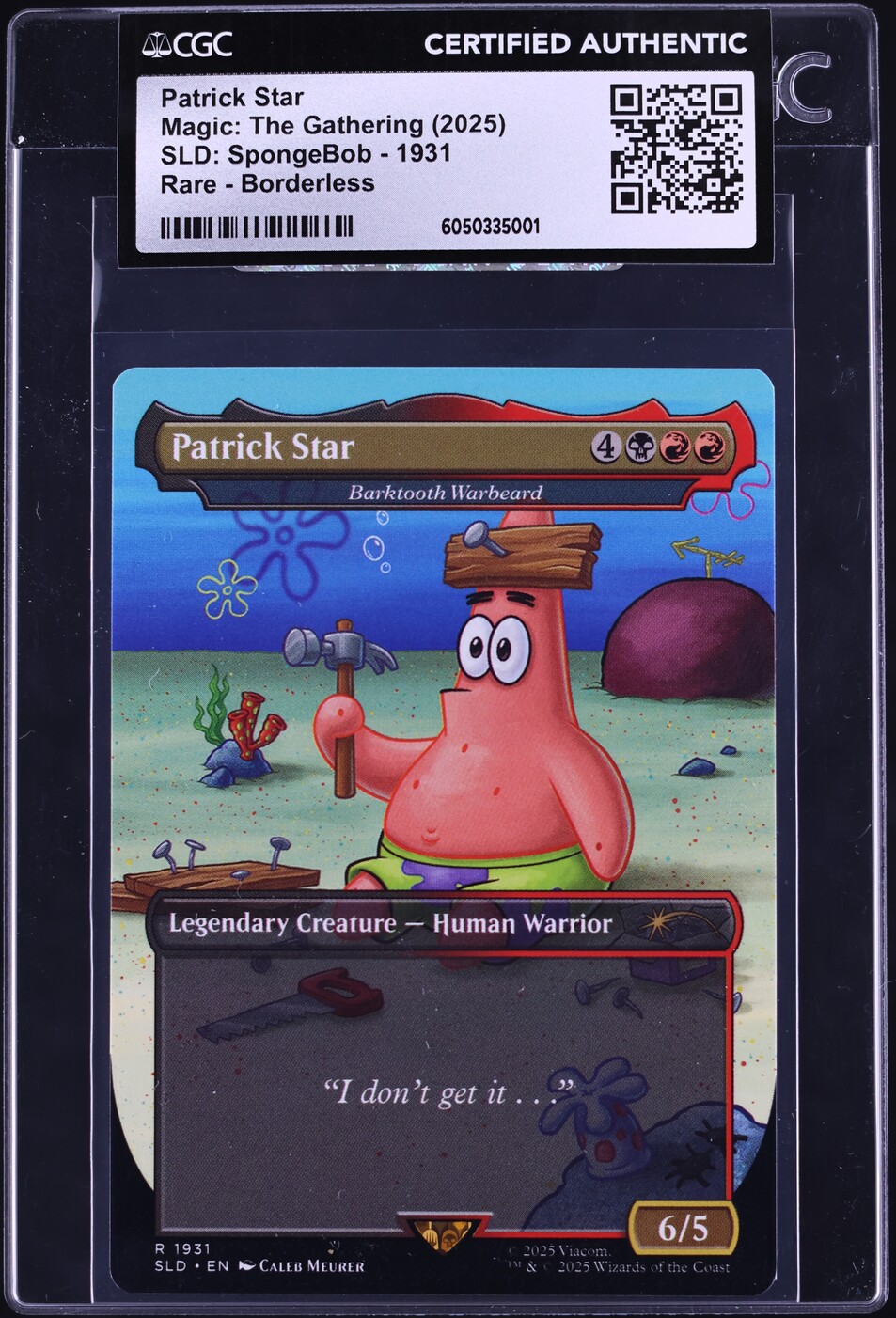 2025 Magic The Gathering SLD SpongeBob Borderless Patrick Star #1931 ...