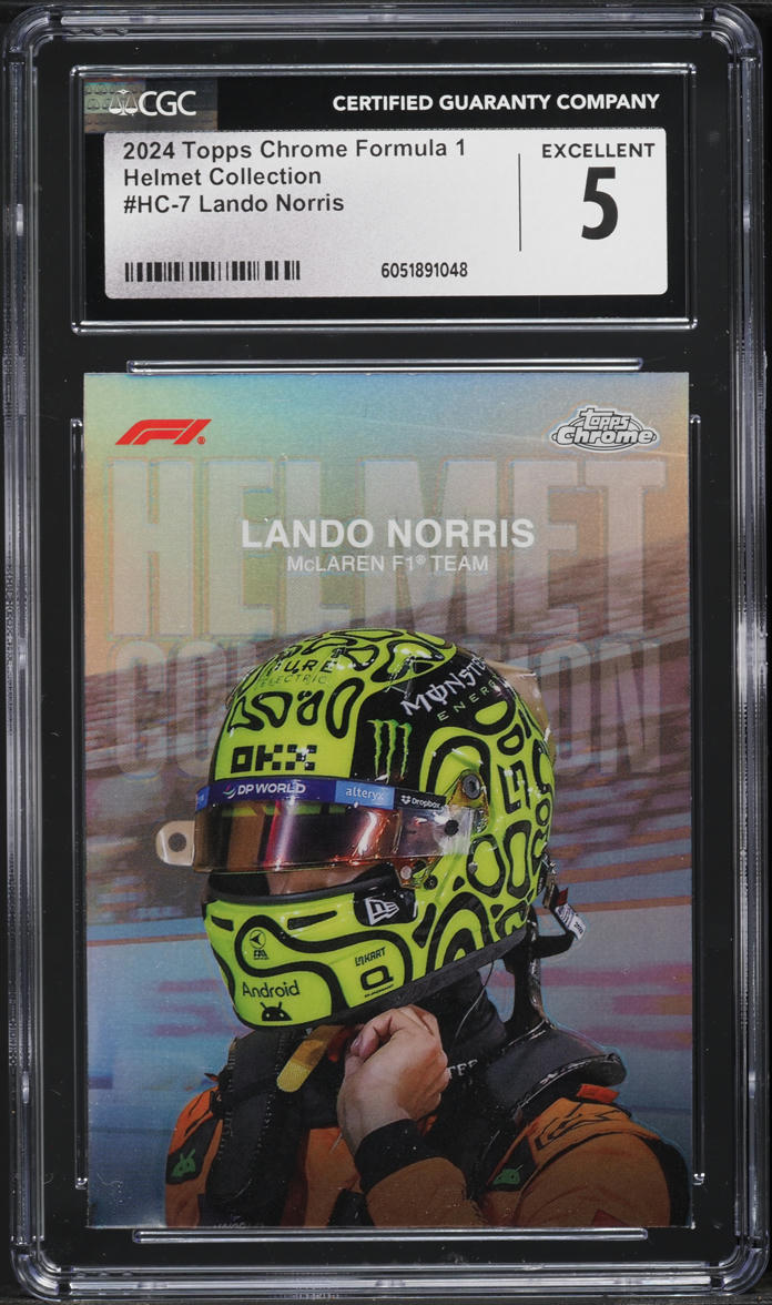 2024 Topps Chrome Formula 1 F1 Helmet Collection Lando Norris #HC-7 CGC ...