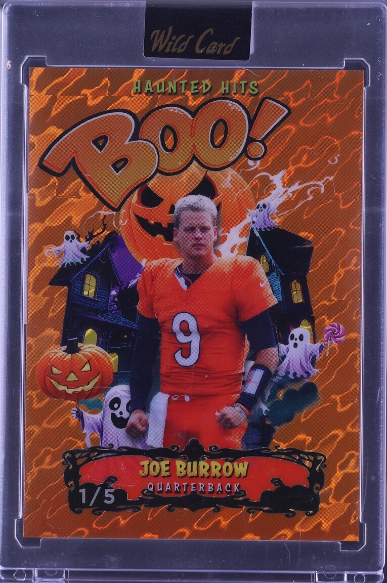 2025 Wild Card Haunted Hits Monster Hunt Boo! Orange Island Joe Burrow ...