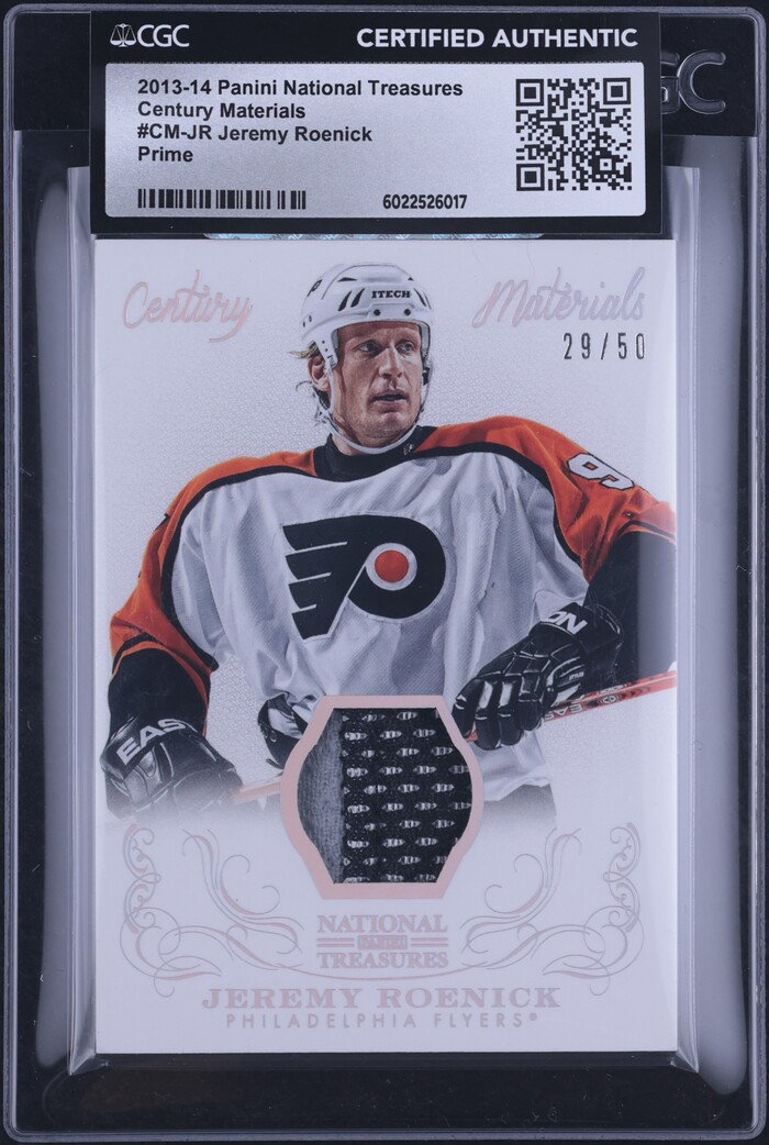 2013 National Treasures Century Prime Jeremy Roenick PATCH /50 #CM-JR ...
