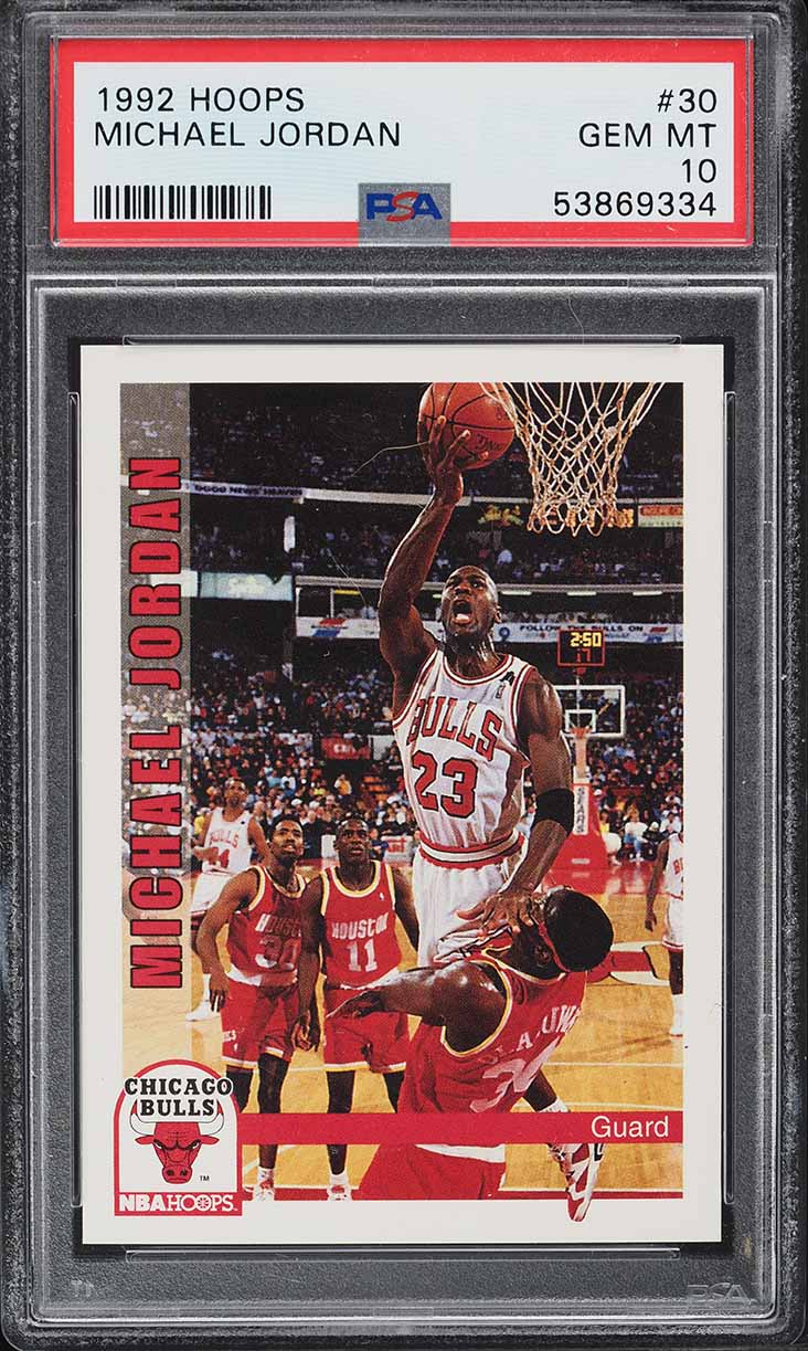 1992 Hoops Michael Jordan #30 PSA 10 GEM MINT on Fanatics Collect