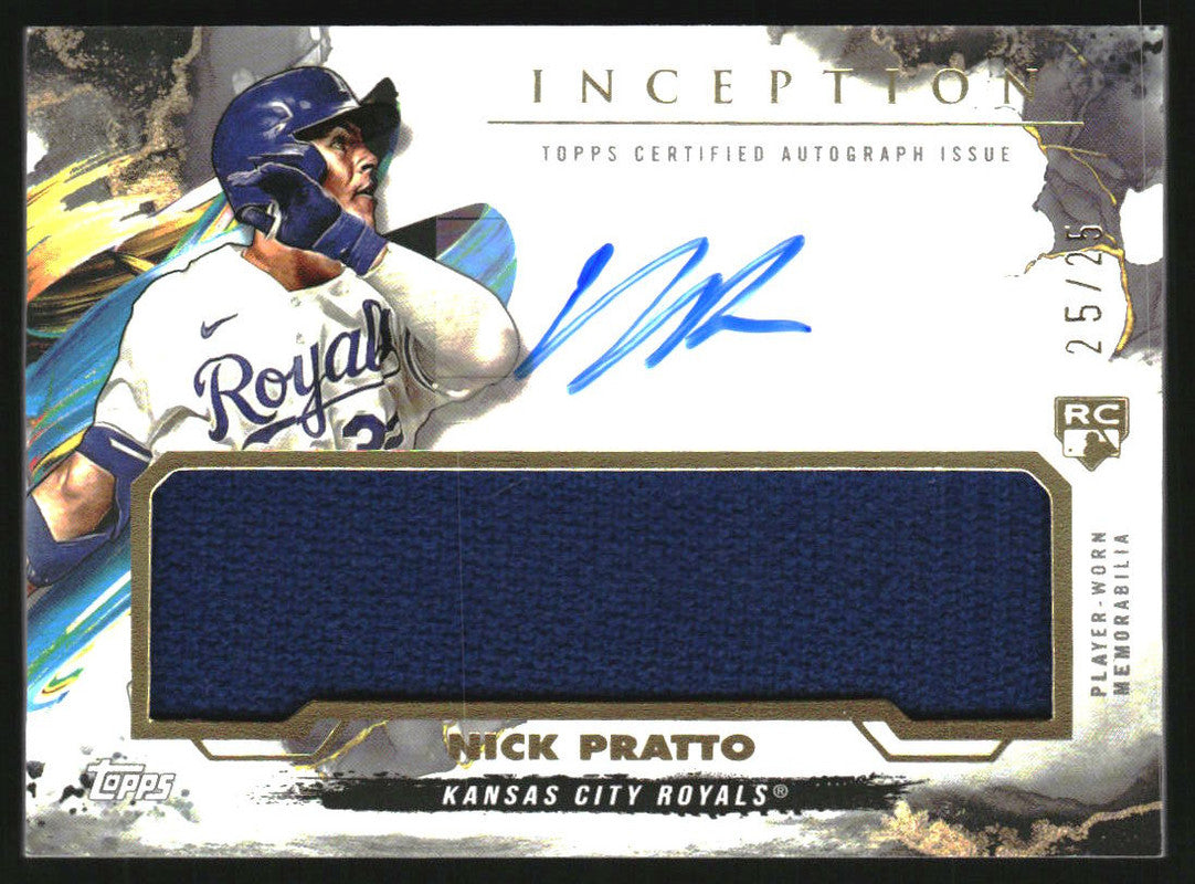 2023 Topps Inception Autograph Game Socks Relics #AGSRNP Nick Pratto RC ...