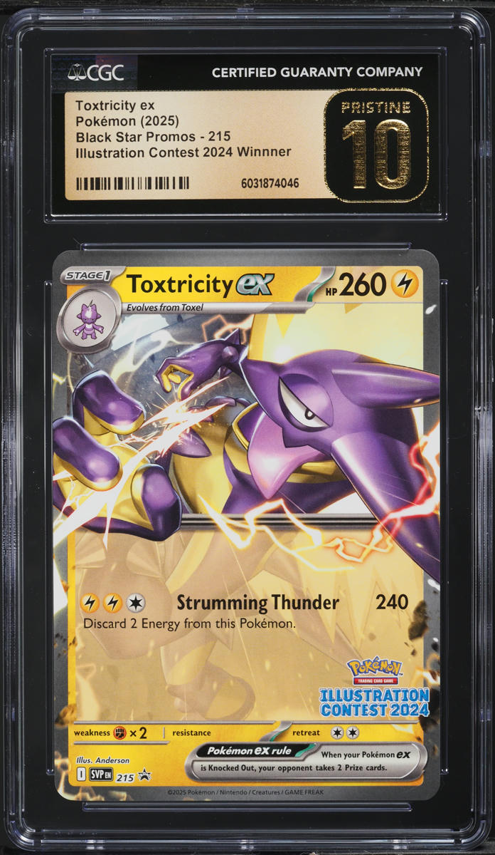 2025 Pokemon SV Promo Illustration Contest '24 Winner Toxtricity ex ...