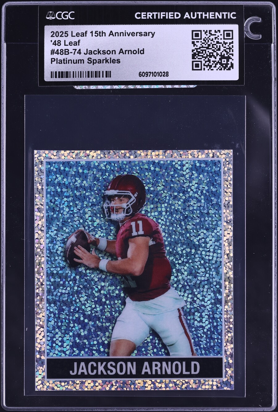 2025 Leaf 15th Anniversary '48 Leaf Platinum Sparkles Jackson Arnold 5/ ...