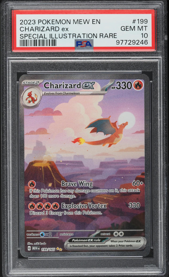 2023 Pokemon Scarlet & Violet 151 SIR Charizard ex #199 PSA 10 GEM MINT ...