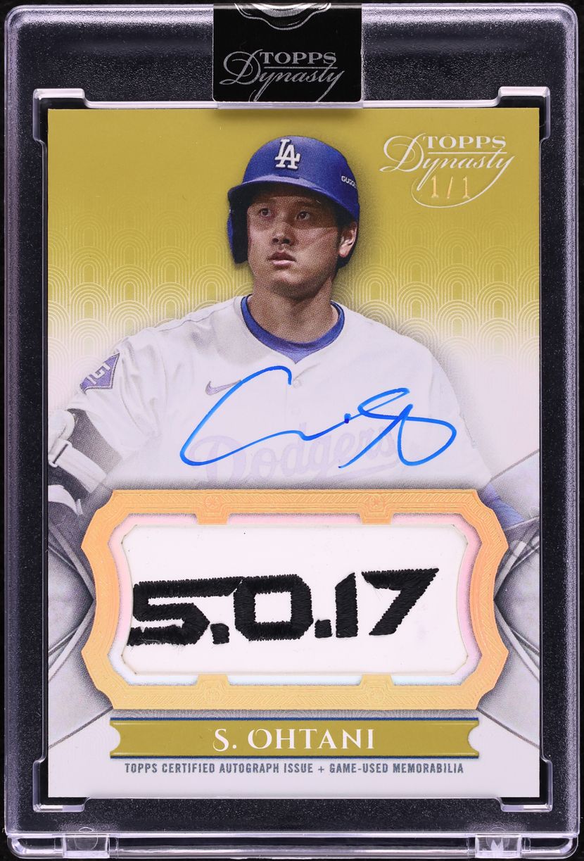 2024 Topps Dynasty Gold Shohei Ohtani GLOVE PATCH AUTO 1/1 #ABG-SO on ...